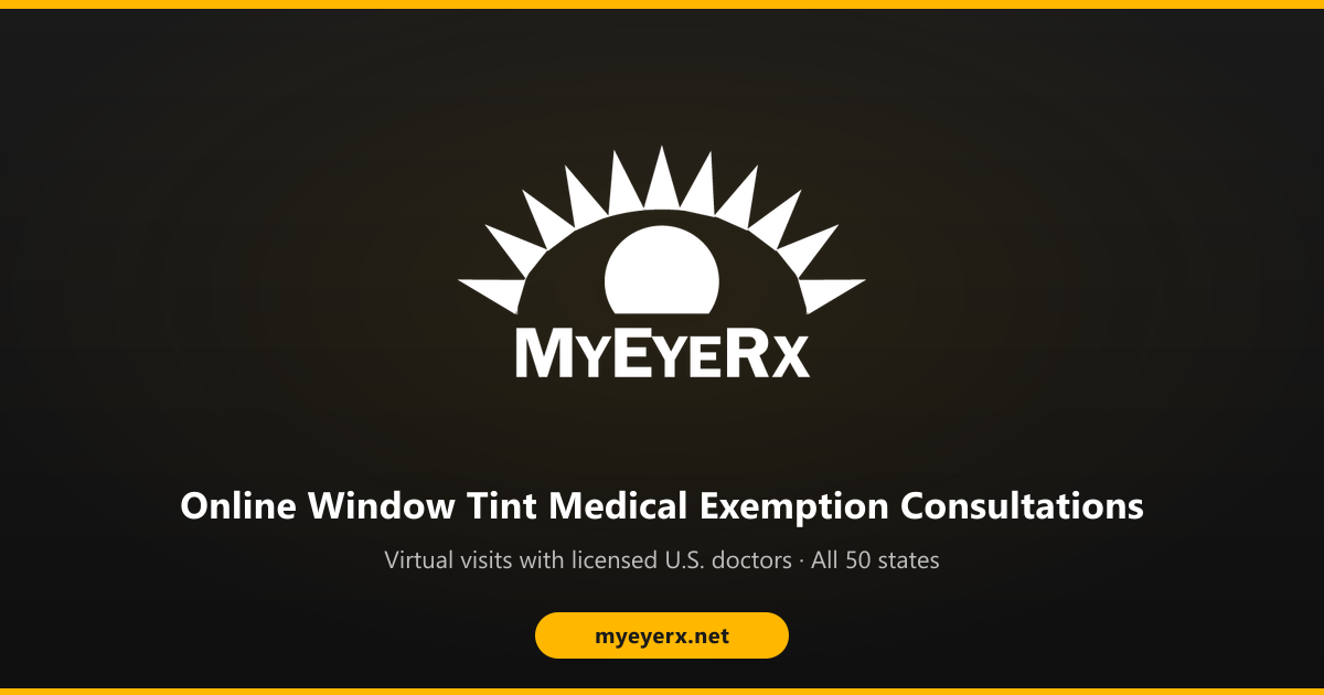 How to get Medical exemption for window tint in New Jersey in 2026 ...